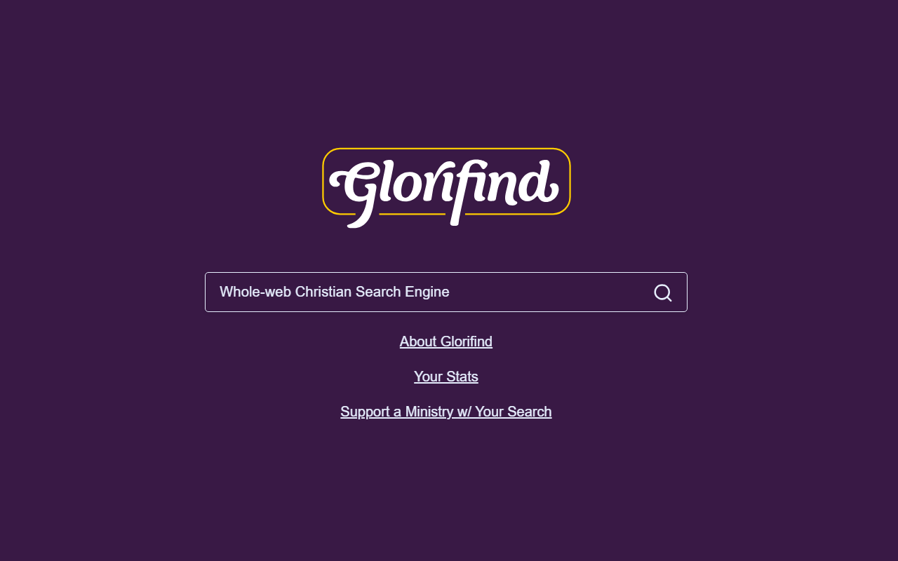 Glorifind - Christian Search Engine - Glorify God with Your Online ...